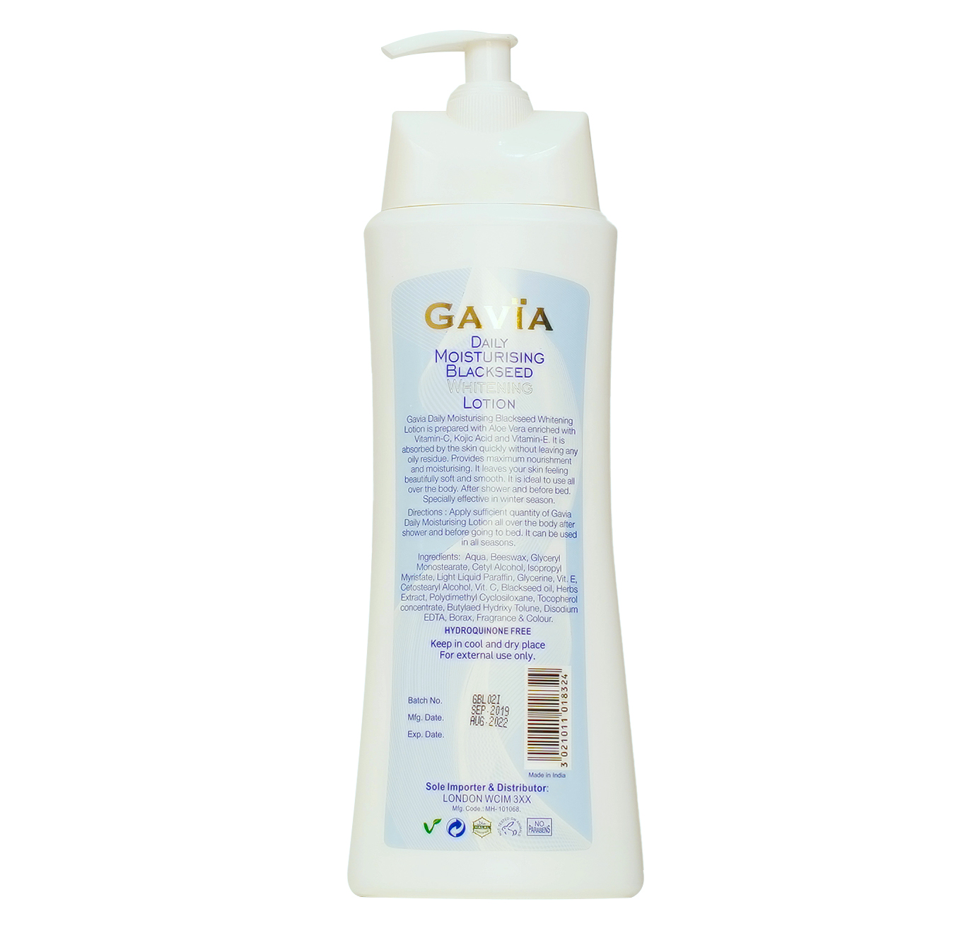 GAVIA-BLACKSEED LOTION 500ML - Gavia Luxury
